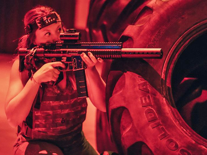 Conquering the Humvee offers both tactical advantage and inevitable photo opportunities. Some victories must be commemorated, especially when they look this cool!