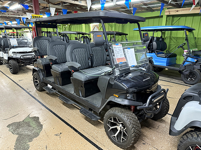 Not your grandfather's golf cart! These souped-up rides blur the line between practical transportation and recreational vehicle with style.