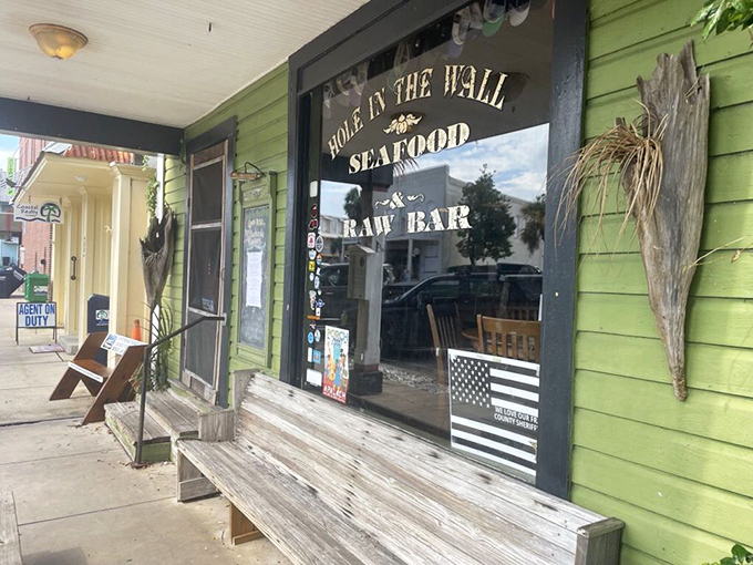 That weathered bench outside isn't just seating &ndash; it's an invitation to slow down and prepare yourself for an authentic Florida experience.