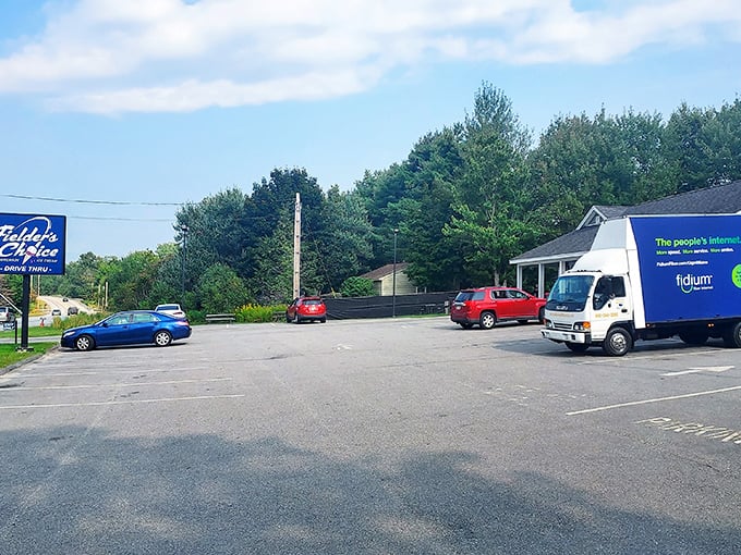 The parking area fills with vehicles of ice cream enthusiasts making the pilgrimage to frozen dairy paradise.