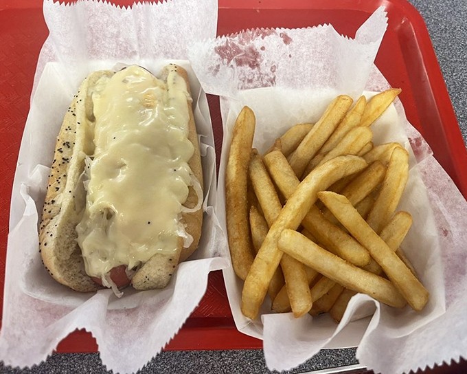 The Reuben dog&mdash;a brilliant cross-cultural marriage that proves innovation is alive and well in the hot dog world. Sauerkraut never found a better home.