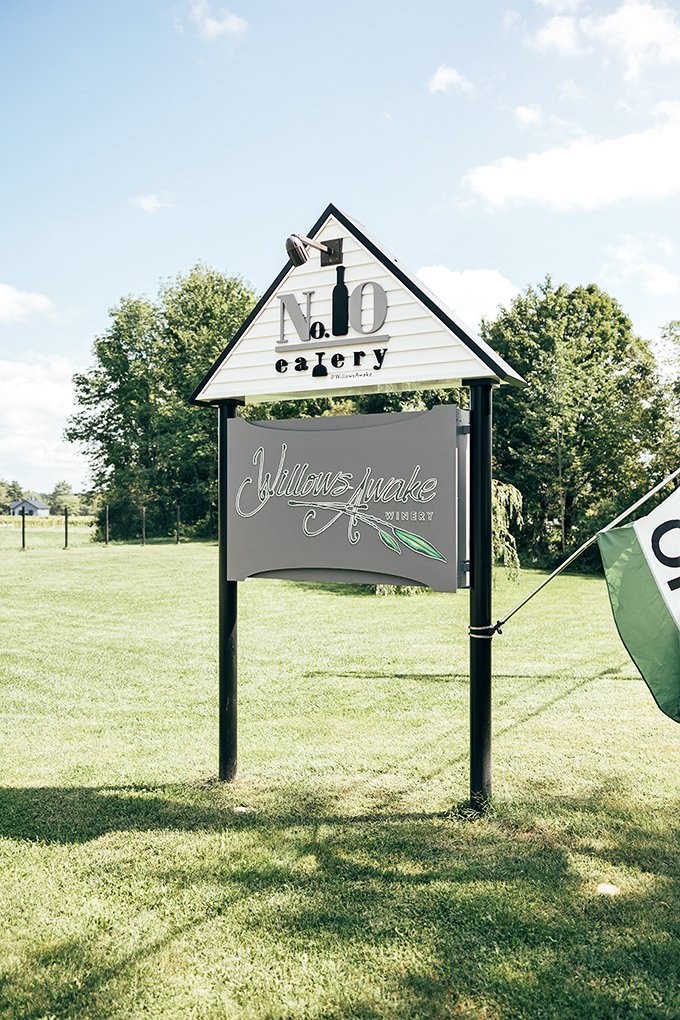 The welcoming sign marks the entrance to this hidden gem, where No. 10 Eatery and Willows Awake Winery create culinary magic.