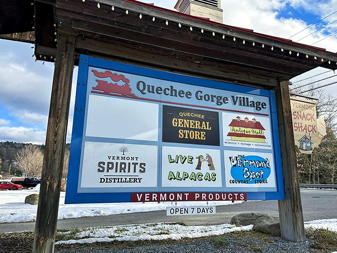 The village directory: Your roadmap to nostalgia, maple products, and more shopping than your car trunk can probably handle.