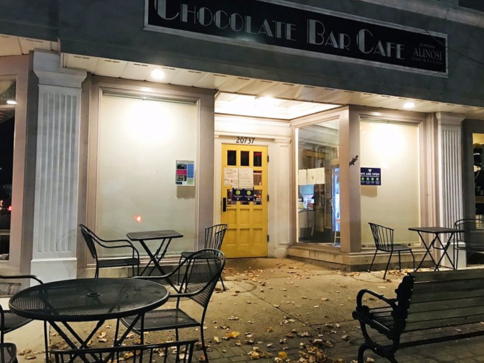 The yellow door stands like a portal to sweeter times &ndash; a threshold between everyday life and the extraordinary world of handcrafted treats.