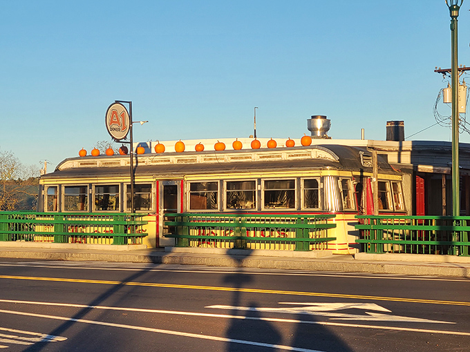 Autumn brings a special magic to the A1 Diner, when pumpkins adorn the roof and comfort food becomes even more appealing.