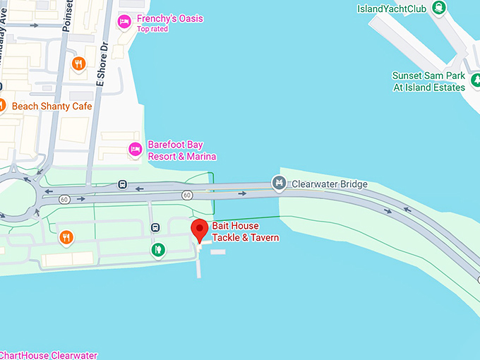 16. bait house tackle & tavern map