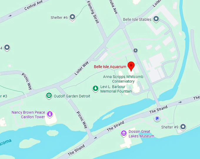 16. belle isle aquarium map