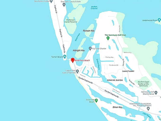 16. blind pass beach map