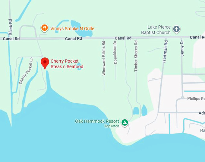 16. cherry pocket steak & seafood map