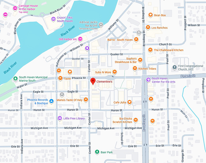 16. clementine's map