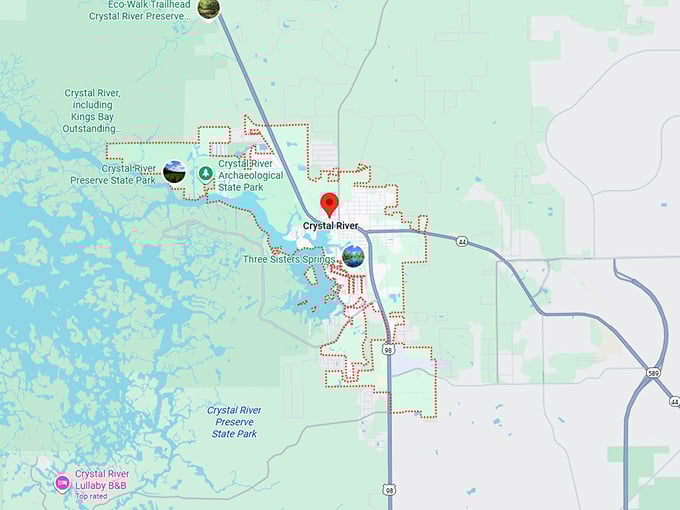 16. crystal river map