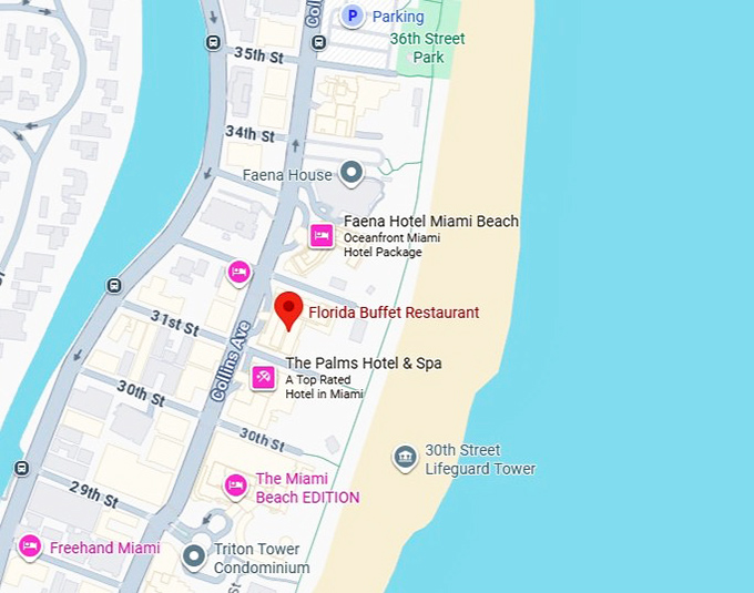 16. florida buffet restaurant map