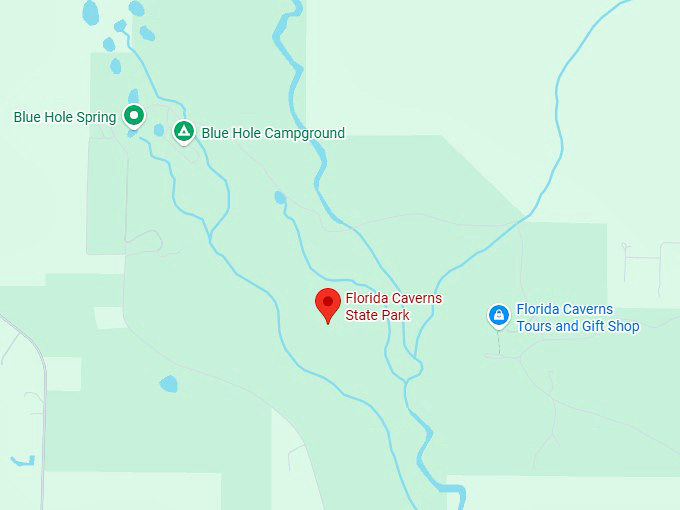16. florida caverns state park map