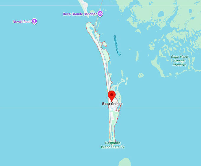 16. gasparilla island map