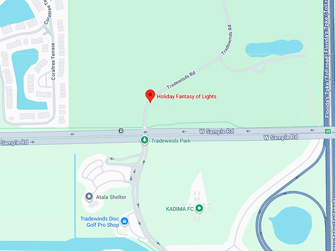 16. holiday fantasy of lights map