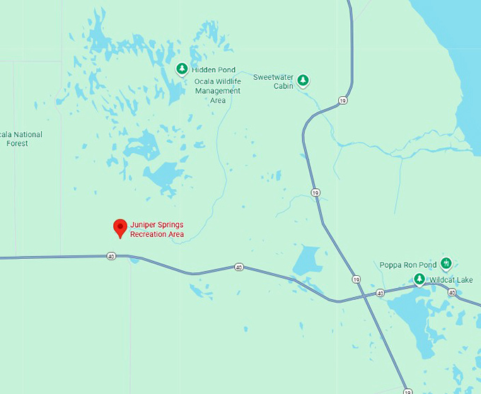 16. juniper springs recreation area map