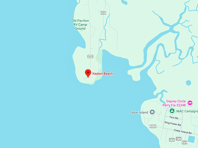 16. keaton beach, fl map