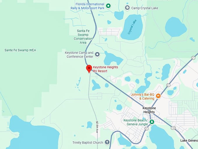 keystone heights rv resort map