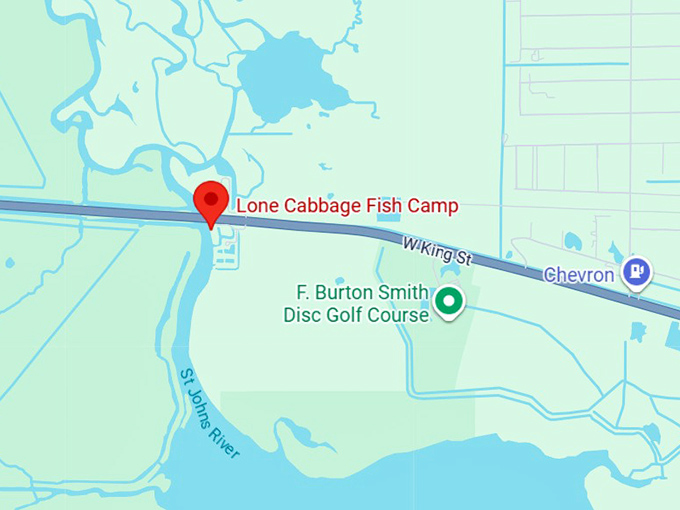 16. lone cabbage fish camp just might have the wackiest menu in all of florida but it's amazing map