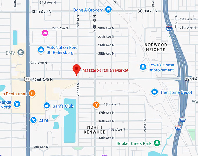 16. mazzaro's italian market map