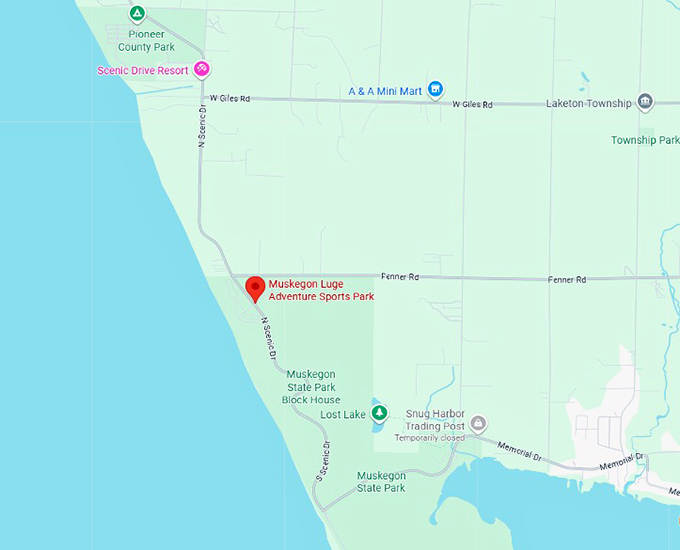 16. muskegon luge adventure sports park map