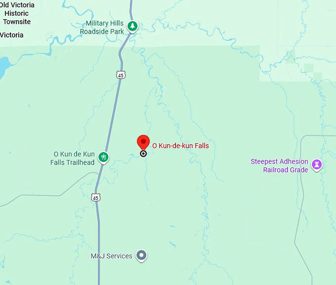 16. o kun de kun falls map