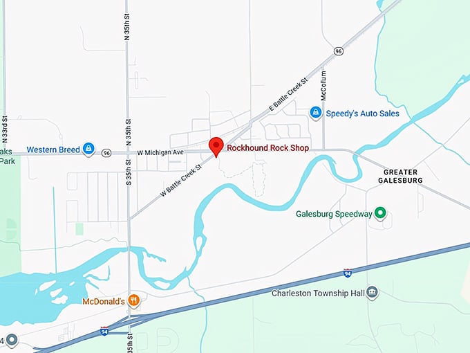16. rockhound rock shop map