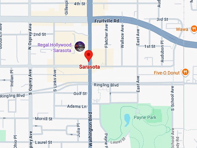 16. sarasota, fl map