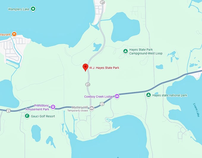 16. w.j. hayes state park map