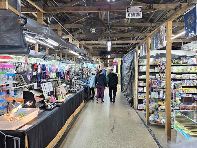 The Daytona Flea & Farmers Market sprawls like a treasure hunter's dream, where vintage finds meet fresh produce under one massive roof.