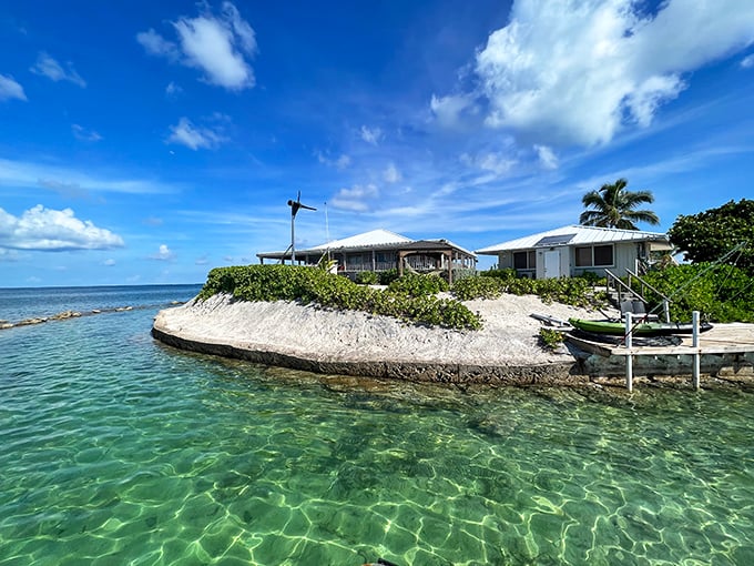 The bay cradles your island paradise with waters so clear, you'll swear someone installed glass floors in the ocean.