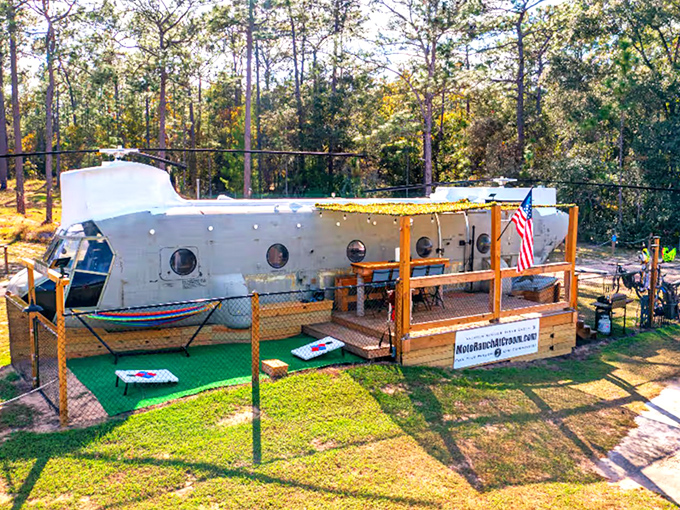 Adventure awaits outside your unusual accommodation, with the Croom Motorcycle Area offering thrills just beyond your helicopter haven.