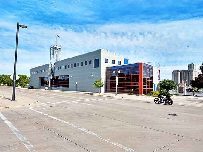 This castle isn't a movie set or a Renaissance fair, it's an actual working office building where people discuss healthcare software while feeling like medieval royalty.