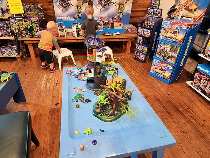 Toy Activity Table: Where imagination runs wild and tiny hands create big stories &ndash; the play tables invite discovery without the "look but don't touch" rules.