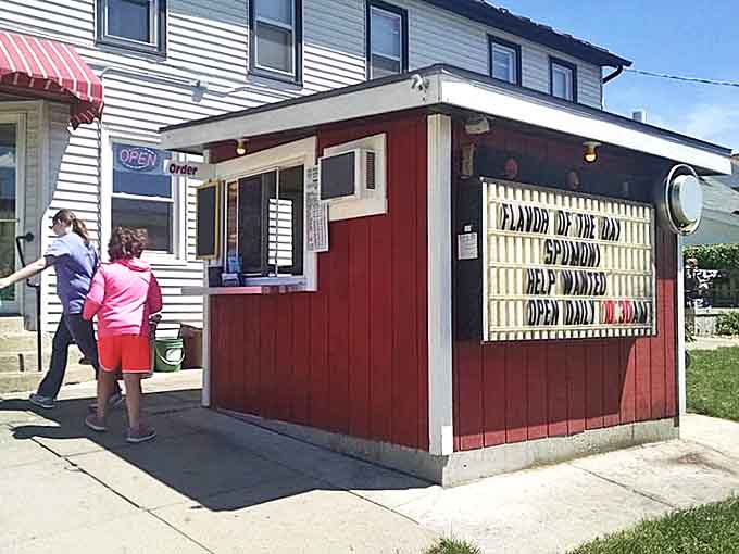 2. wedl's hamburger stand & ice cream parlor order window