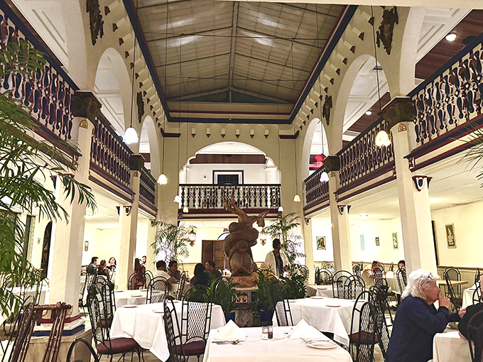 Step inside to discover a grand dining hall where time slows down and conversations flow as freely as the sangria.