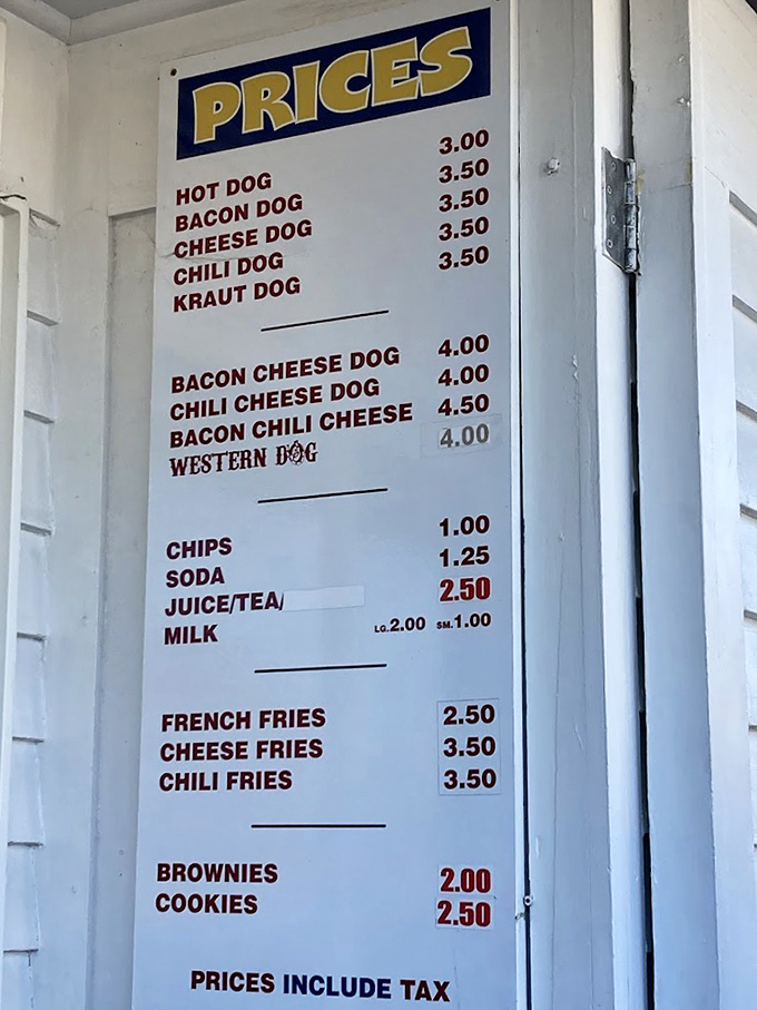 A mouthwatering menu board that hasn't changed much over the decades &ndash; simplicity and value remain the cornerstone of the Wasses experience.