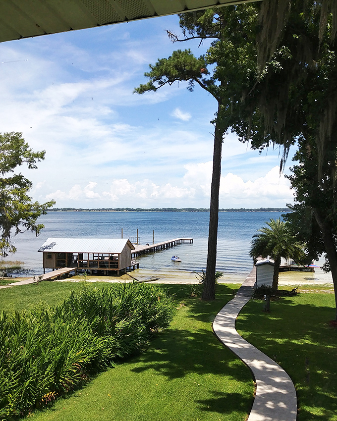 A private dock stretches into crystal waters, offering front-row seats to nature's daily performance of light and reflection.