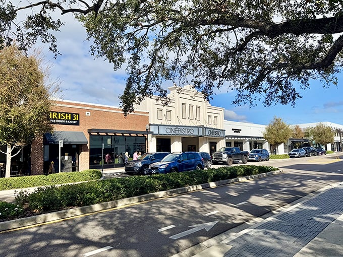 Charming storefronts line the brick-paved streets, offering a perfect blend of national retailers and local boutiques that make window shopping an Olympic-worthy sport.