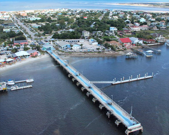 Vilano Beach's charming waterfront connects island life to mainland convenience, offering the best of both worlds.