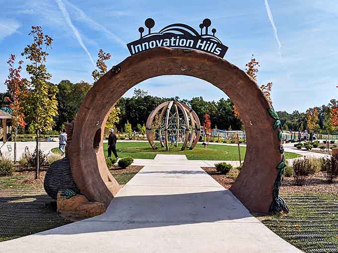 Step through the Innovation Hills archway and leave the ordinary world behind &ndash; this is where everyday magic happens for families seeking outdoor fun.
