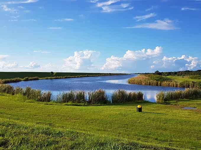 Lake Okeechobee spreads out like Florida decided to install its own inland ocean, complete with big sky views and endless horizons.