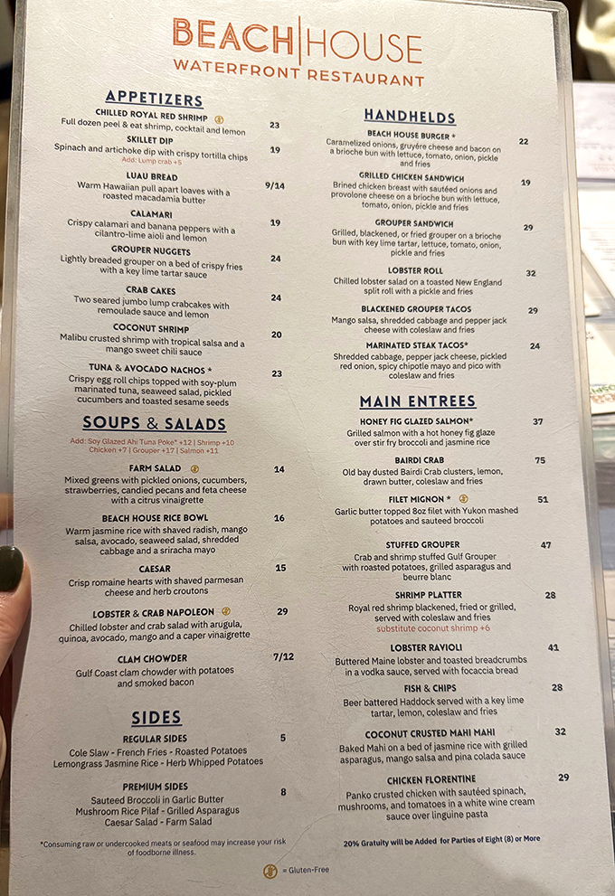 A menu that reads like a love letter to seafood lovers, with enough variety to please even the pickiest eaters in your group.