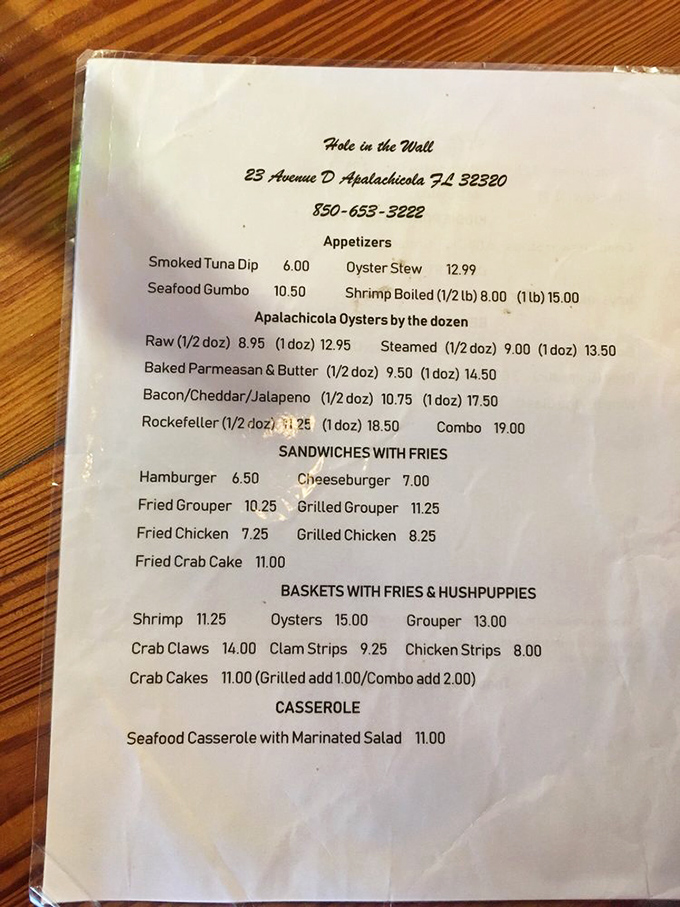 The handwritten menu speaks volumes about this place &ndash; straightforward, honest food with no frills needed when the ingredients shine this brightly.