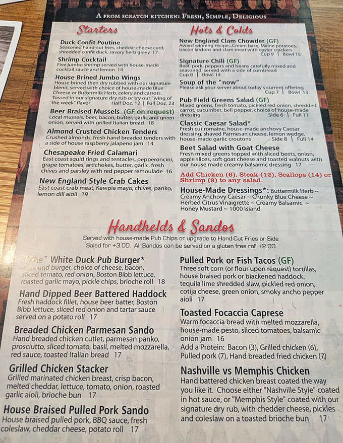 The menu reads like a love letter to comfort food with unexpected twists &ndash; each description promising flavors that dance between familiar and extraordinary.