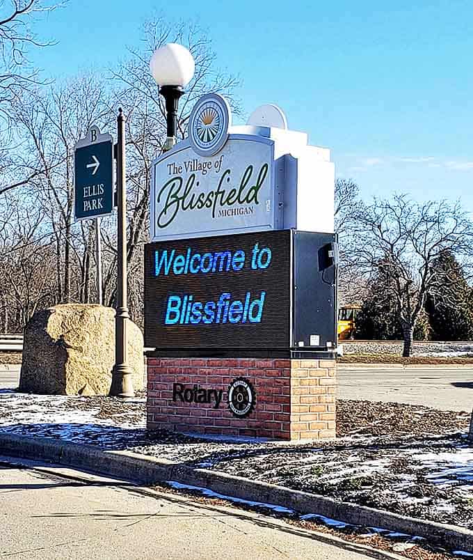 "Welcome to Blissfield" &ndash; more than just words on a sign, it's an invitation to experience Michigan hospitality at its finest.