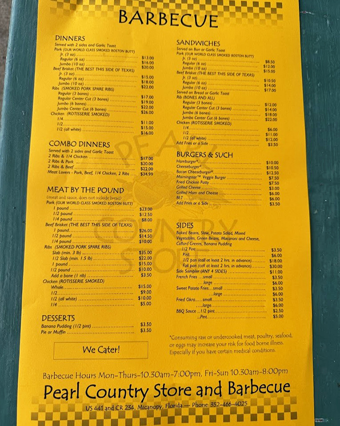 The menu board reads like a love letter to Southern comfort food &ndash; no fancy descriptions needed when the food speaks for itself.