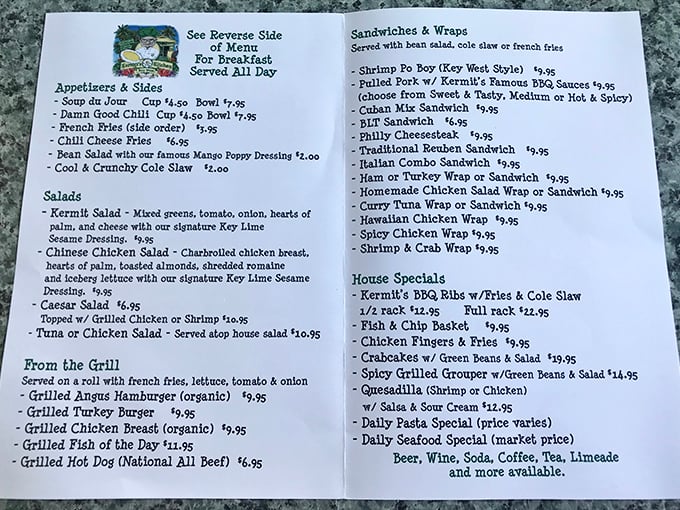 A treasure map of culinary delights that proves Kermit's is more than just pie &ndash; though the pie alone would be worth the trip!