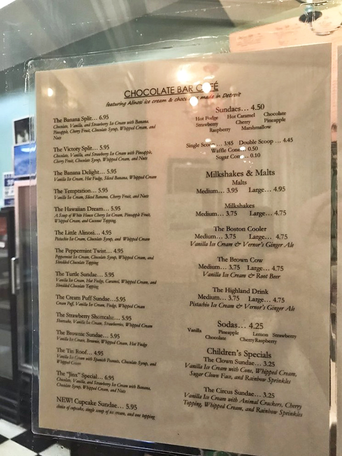 The menu reads like poetry for dessert lovers &ndash; each creation more tempting than the last, from Victory Splits to Hawaiian Dreams.