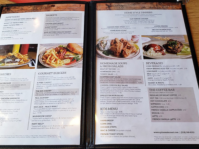 A menu that reads like a greatest hits album of American comfort food &ndash; breakfast served all day because pancakes know no time constraints.